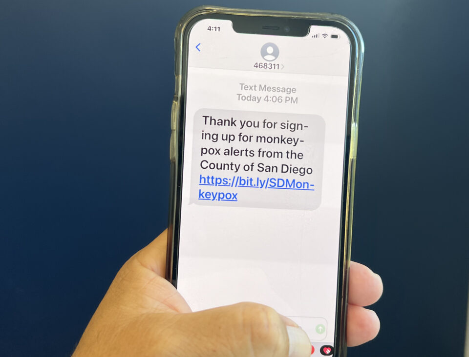 County launches monkeypox text message alert system for residents - San ...
